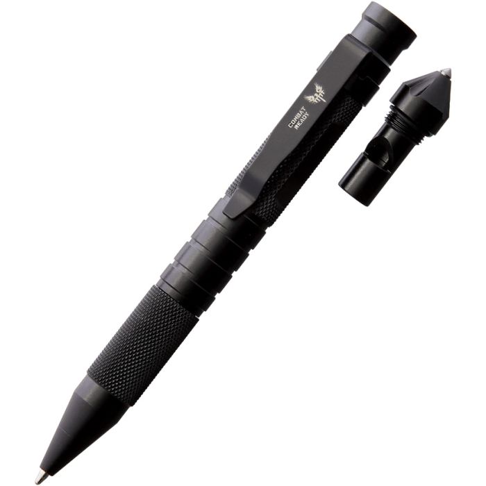 Tactical Pen – Black Aluminum with Glass Breaker – Harford Armory